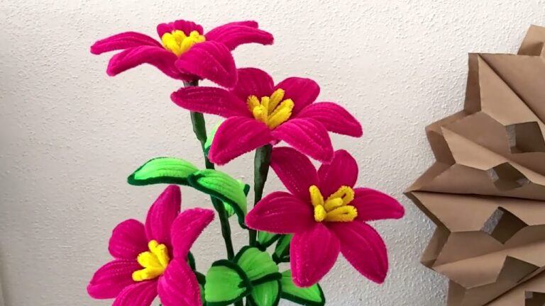 Guía Paso A Paso Cómo Hacer Flores Con Limpia Pipas Como Un Experto