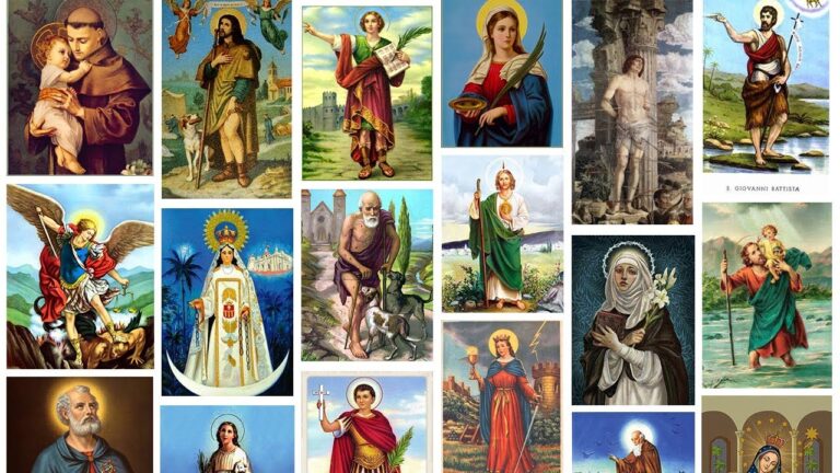 Descubre las imágenes de santos católicos más venerados y sus nombres ...